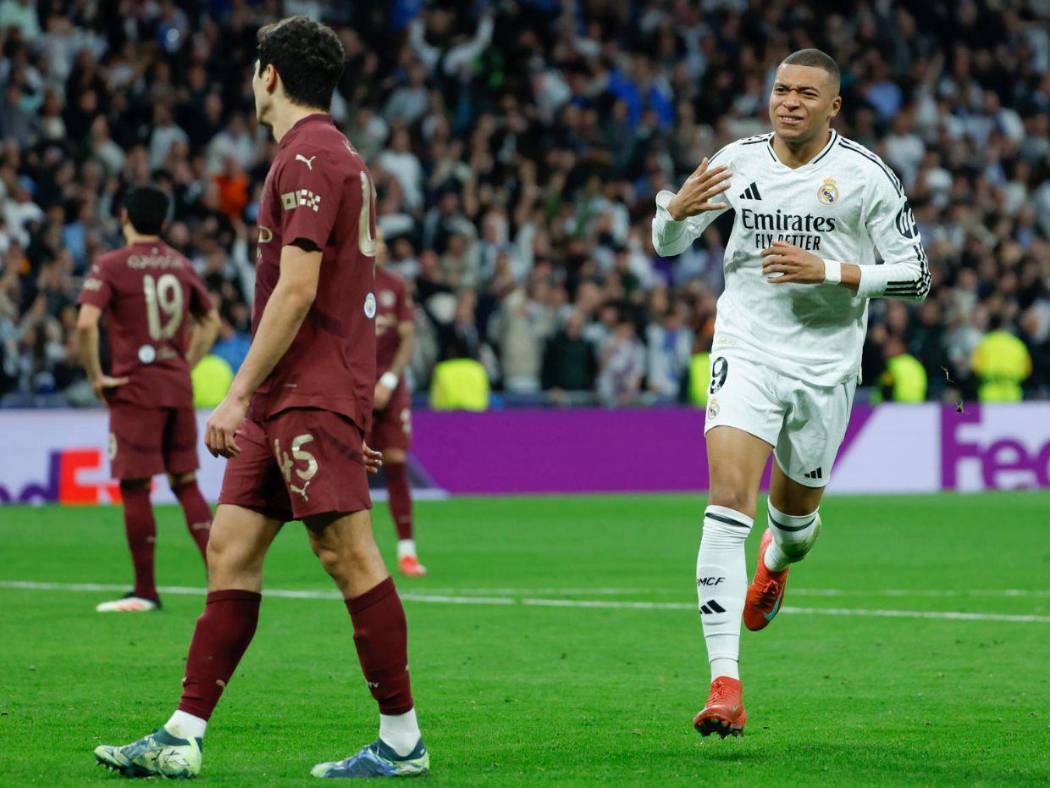 Kylian Mbappé reacciona al hat-trick ante Manchester City