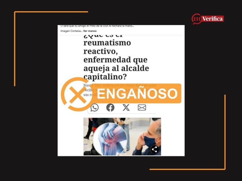 Es falso que nota de 2020 pruebe viajes médicos de Asfura en 2026